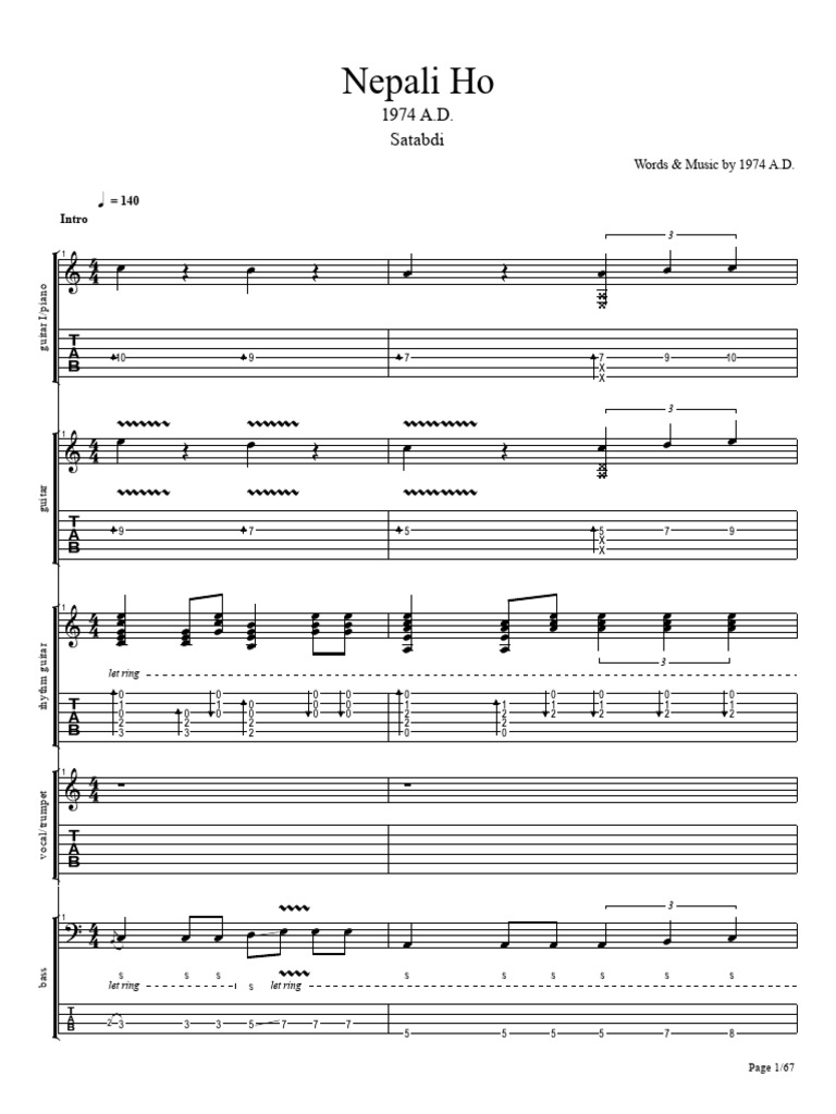 1974 AD, Pahilo Junema - Nepali | PDF