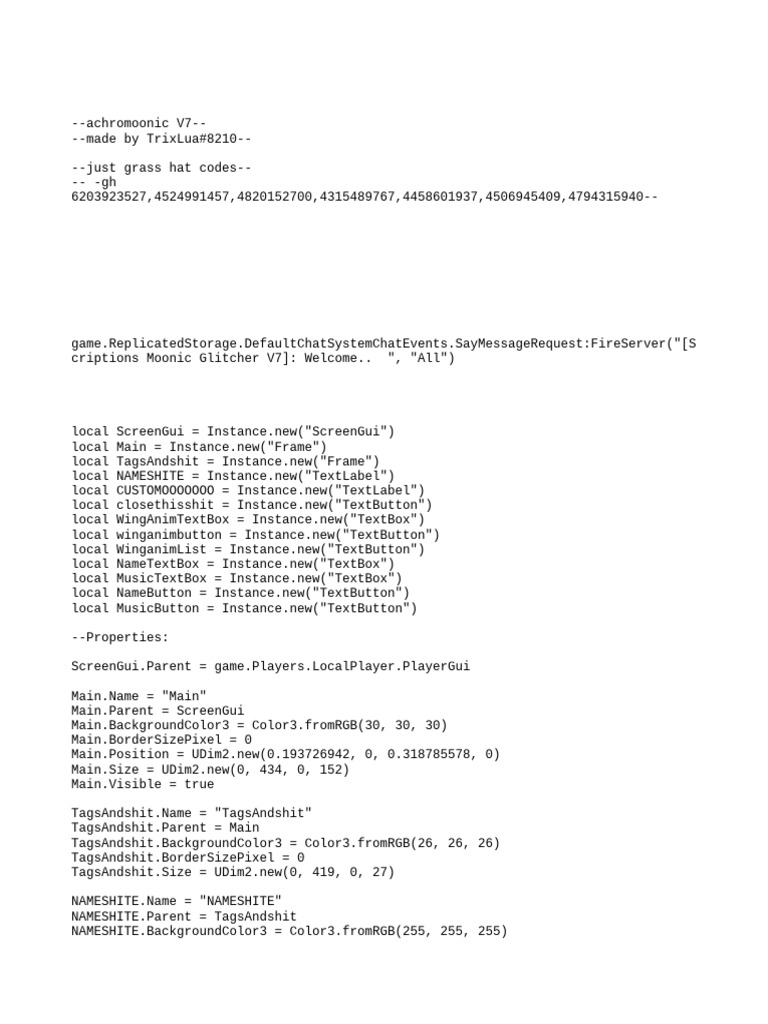 Achromoonic V7 Script | PDF | Function (Mathematics) | Vision