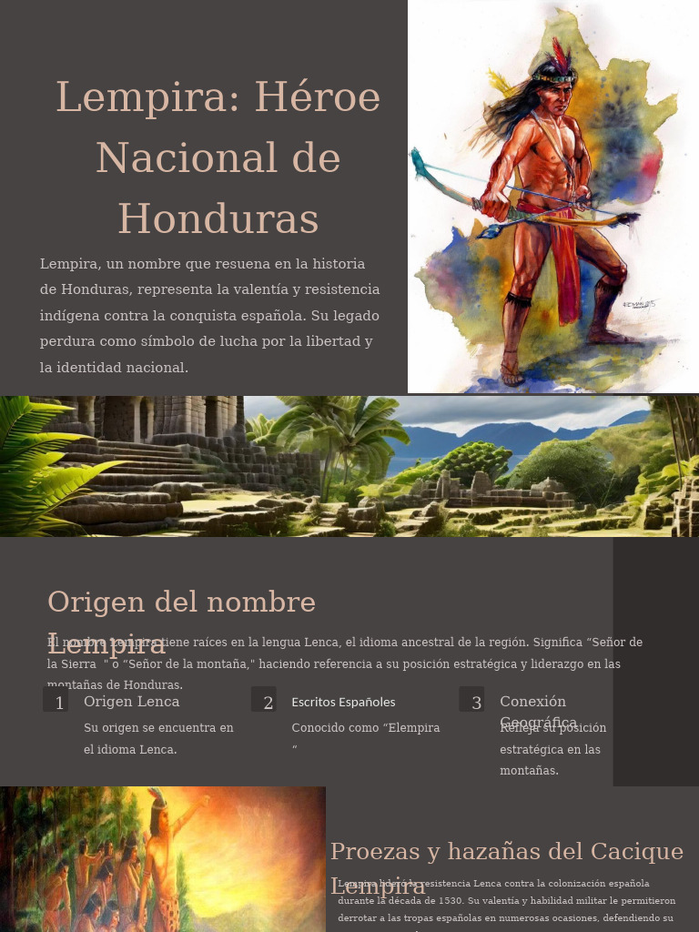 Lempira: Símbolo de Resistencia Hondureña | PDF | Honduras