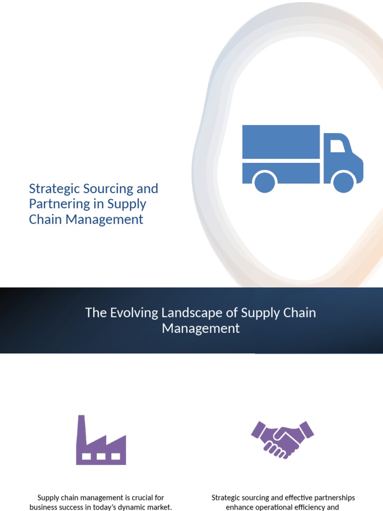 Strategic Sourcing in Supply Chains | PDF | Supply Chain | Lean Manufacturing