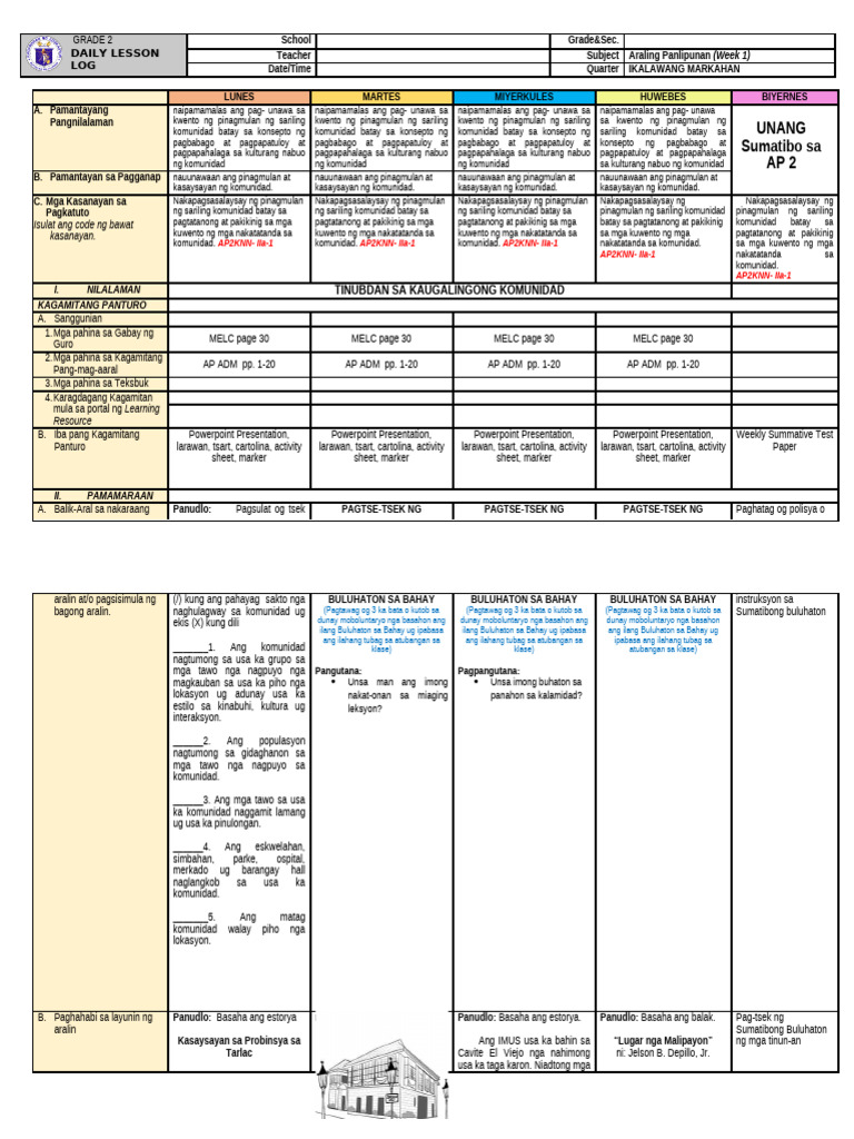 Q2 DLL Ap2 Week-1 | PDF