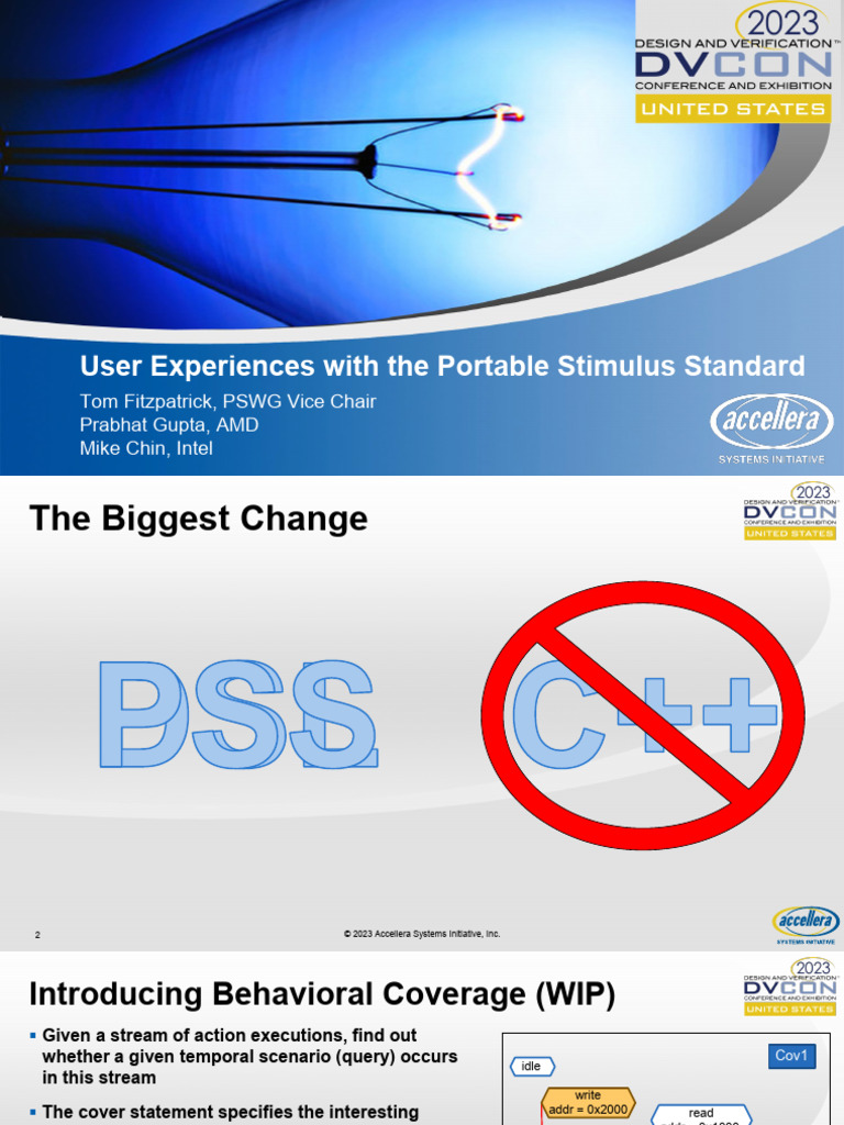 102 User Experiences With The Portable Stimulus Standard | PDF | System ...