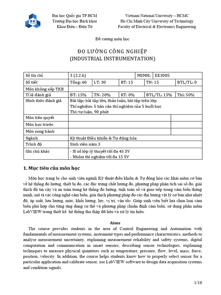 DCMH DoLuongCongNghiep | PDF