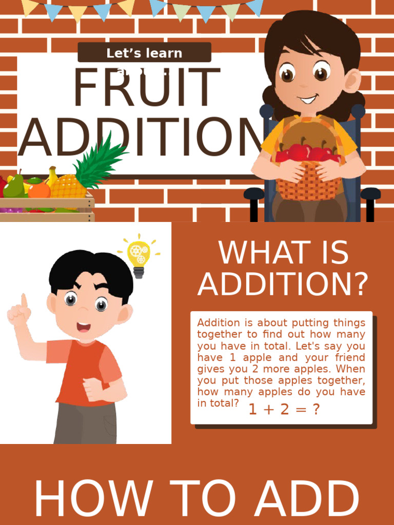 Fruit Addition Presentation in Colorful Illustrative Style | PDF