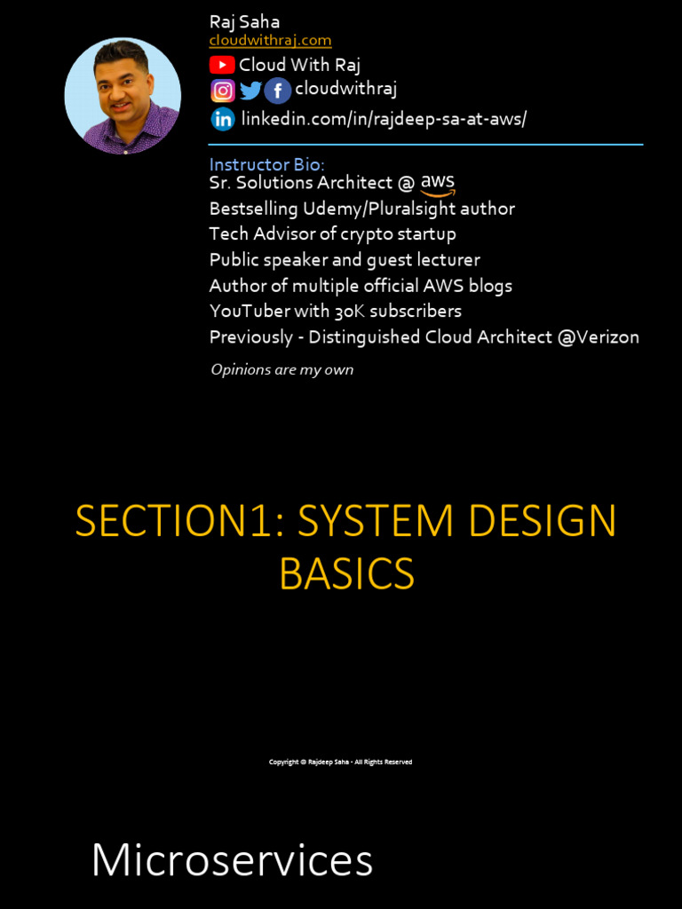 Rocking+System+Design+Course+Slides_v2 | PDF | No Sql | Scalability