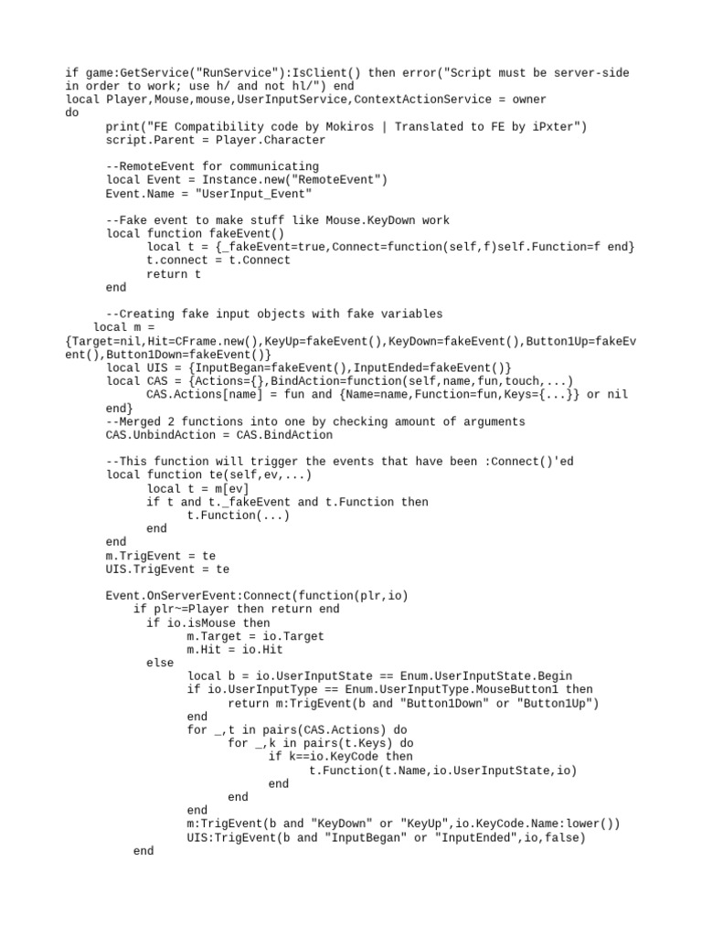 FE Coffee (Roblox Script) (1) | PDF | Computer Engineering | Software Engineering