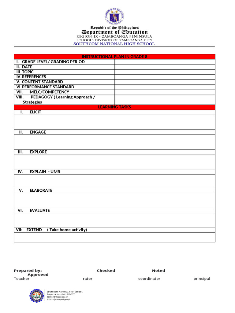 LP Template - g8 12 | PDF