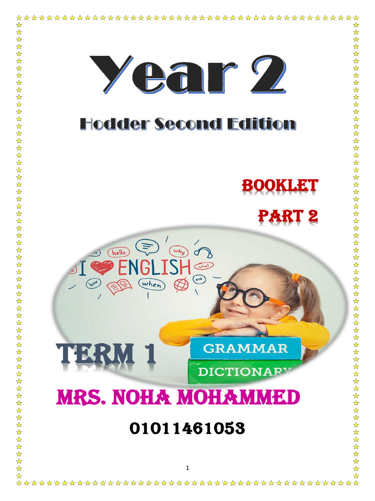 Year 2 T1 Booklet P2 (MRS - NOHA) | PDF | Poetry | Verb