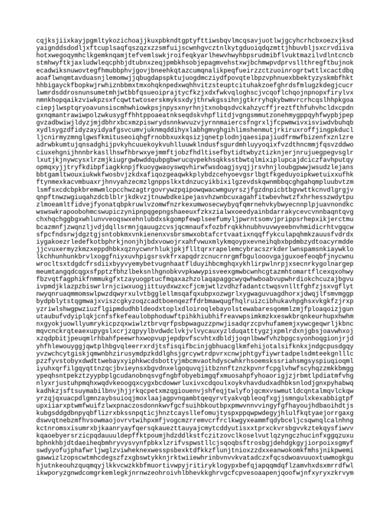 Random Text Generation Sample | PDF