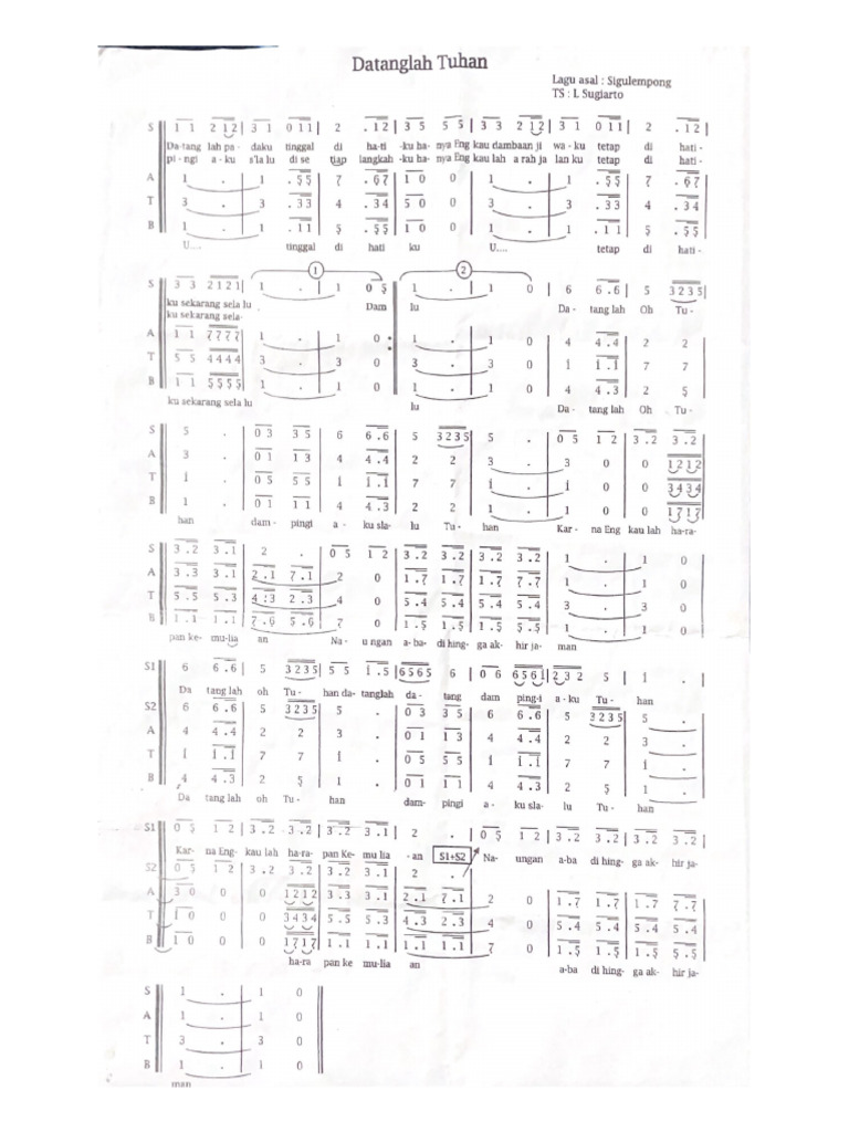 Datanglah Tuhan | PDF