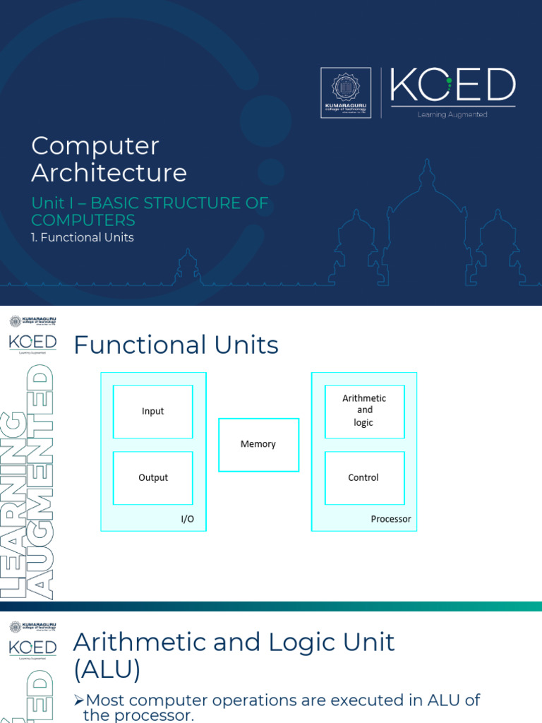Functional Units | PDF | Computer Data Storage | Central Processing Unit