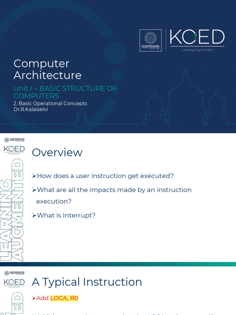 Basic Operational Concepts | PDF | Central Processing Unit | Computer Science