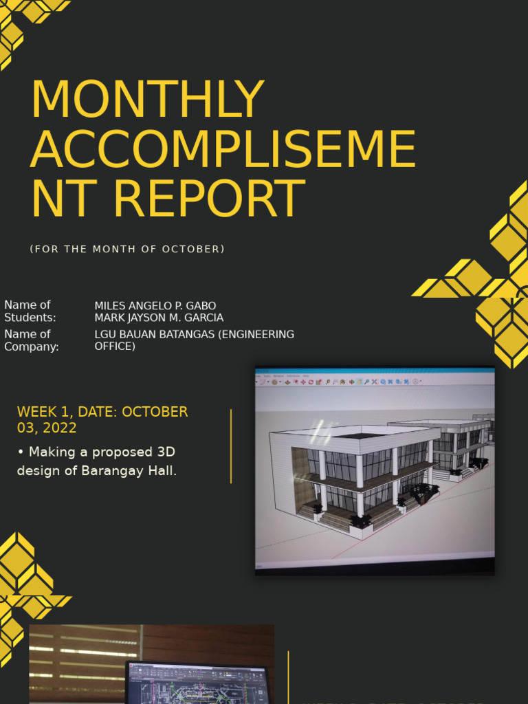 Monthly Accomplishment Report (OCTOBER) | PDF