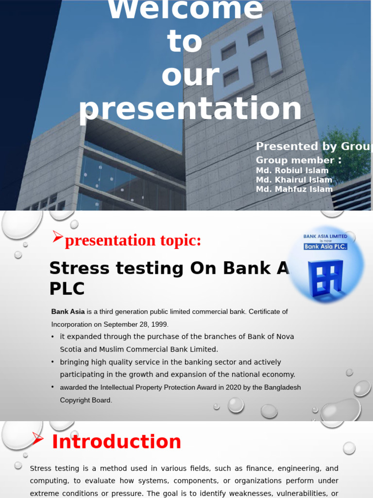 Presented by Group-7 | PDF | Banks | Stress Test (Financial)