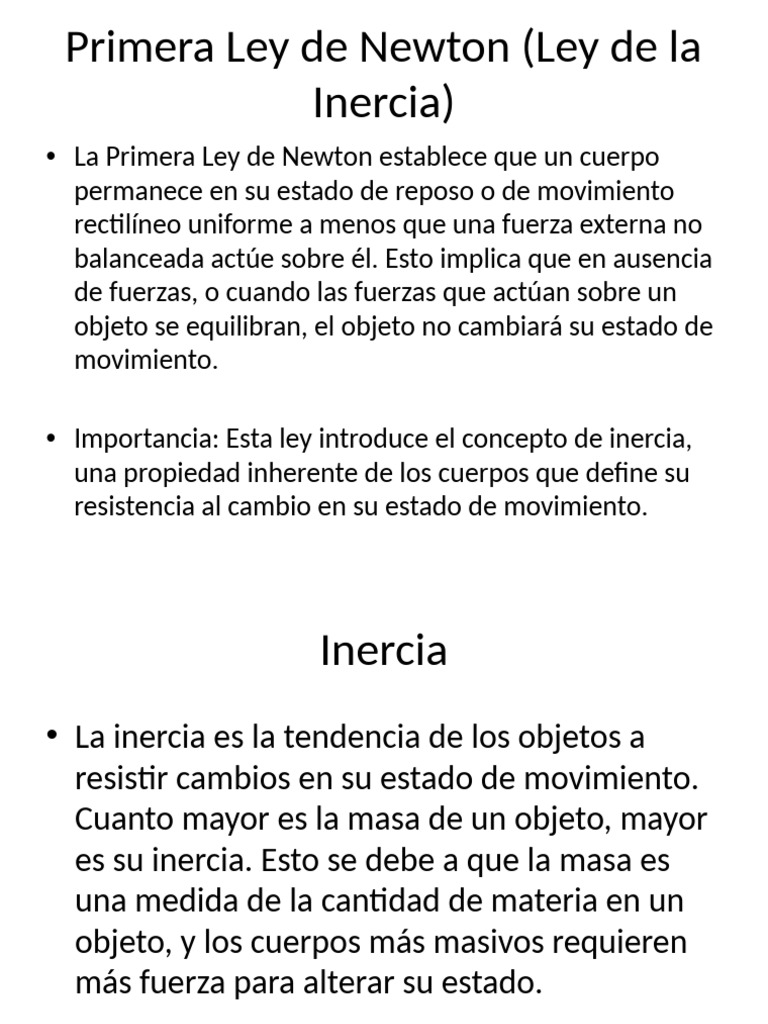 Presentacion Leyes Newton Estatica | PDF | Fuerza | Inercia