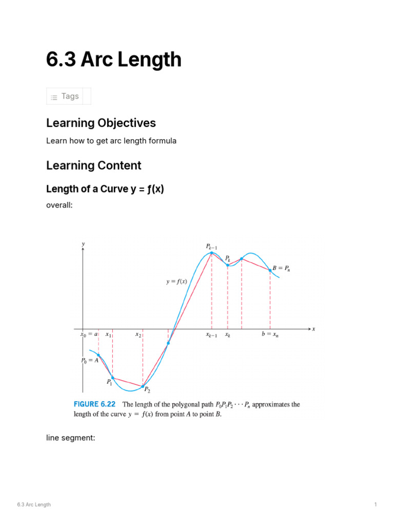 Arc Length Calculation Guide | PDF | Science & Mathematics