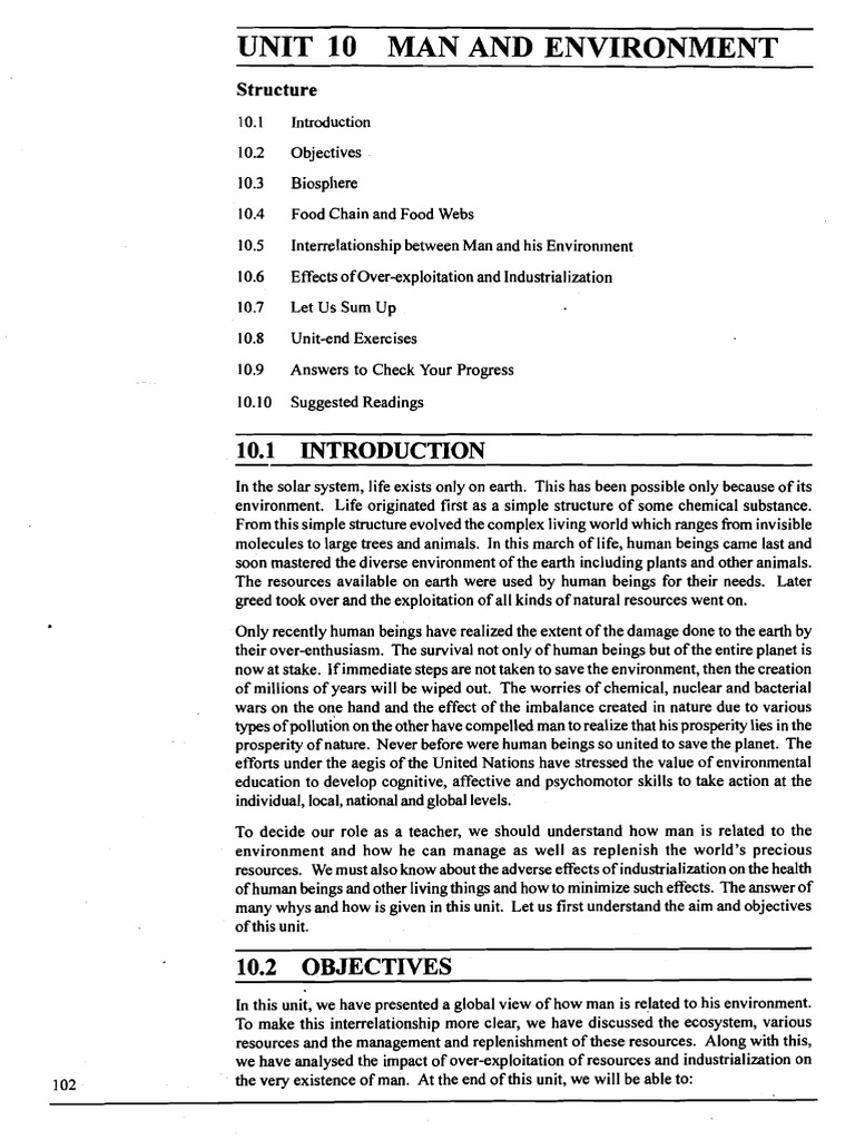 Unit-10 | PDF | Ecosystem | Foods