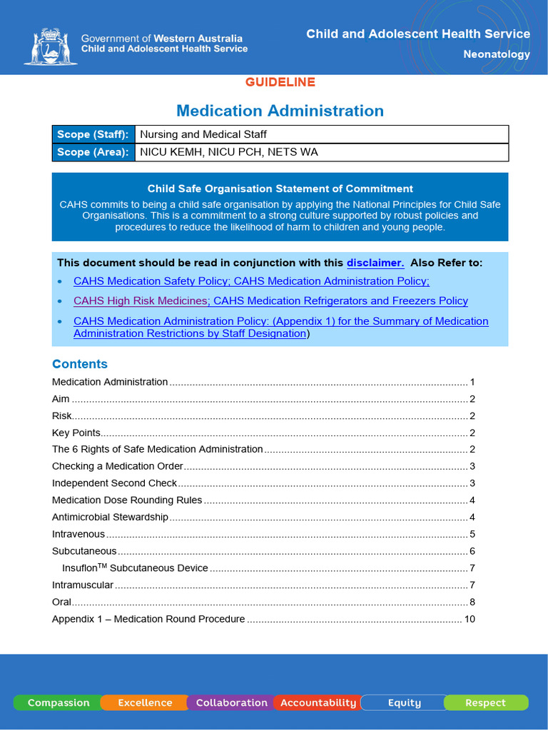 Medication Administration Notes | PDF | Injection (Medicine ...