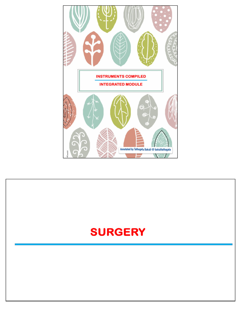 Instruments BTR Compiled, Tatha | PDF