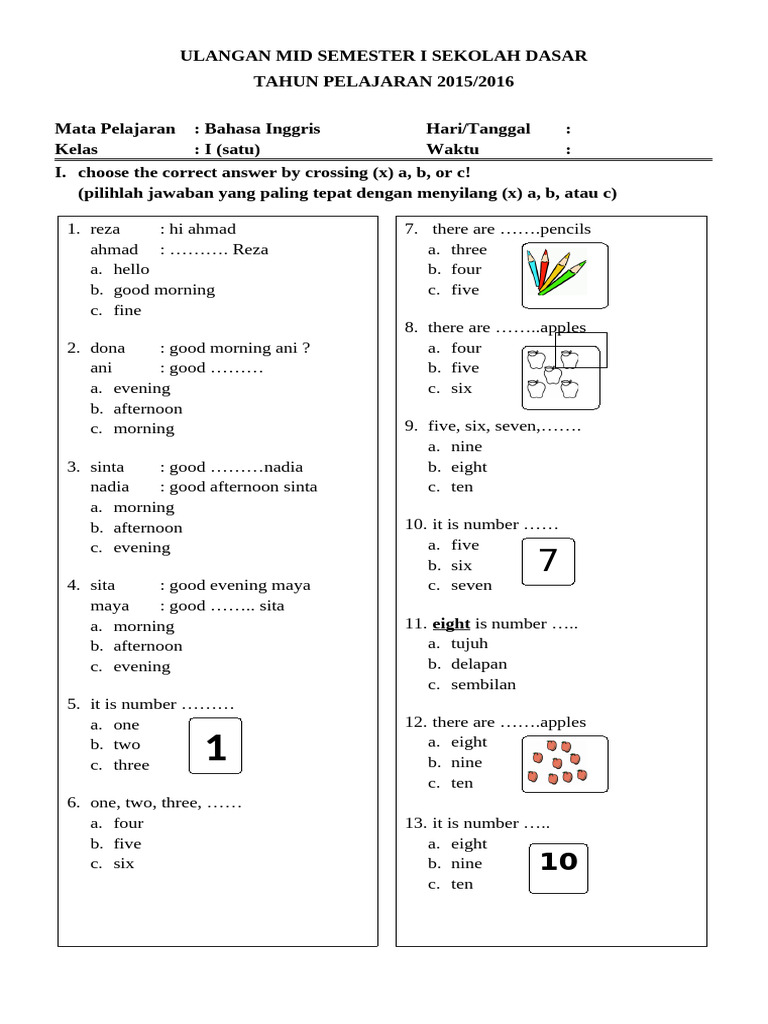 Mid KLS 1 SD Muh | PDF