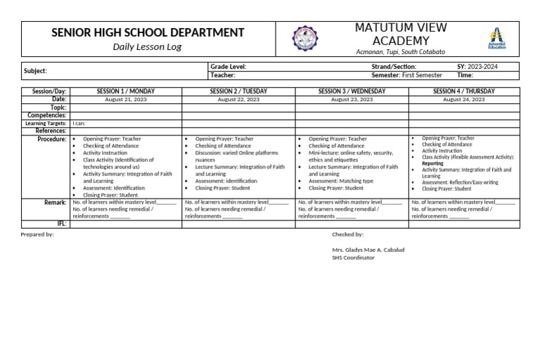 DLL-SHS-1 | PDF | Learning | Behavior Modification