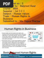 Unilever Human Rights Policy Statement | PDF | Human Rights ...