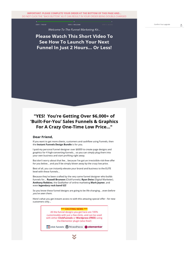 Funnel Kit for Entrepreneurs | PDF