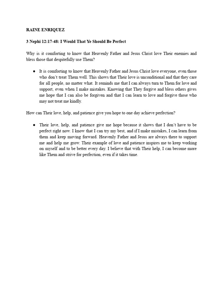 3 Nephi 12 - 17 48 Doctrinal Mastery 3 Nephi 12 - 48 Assignment | PDF | Jesus | Salvation