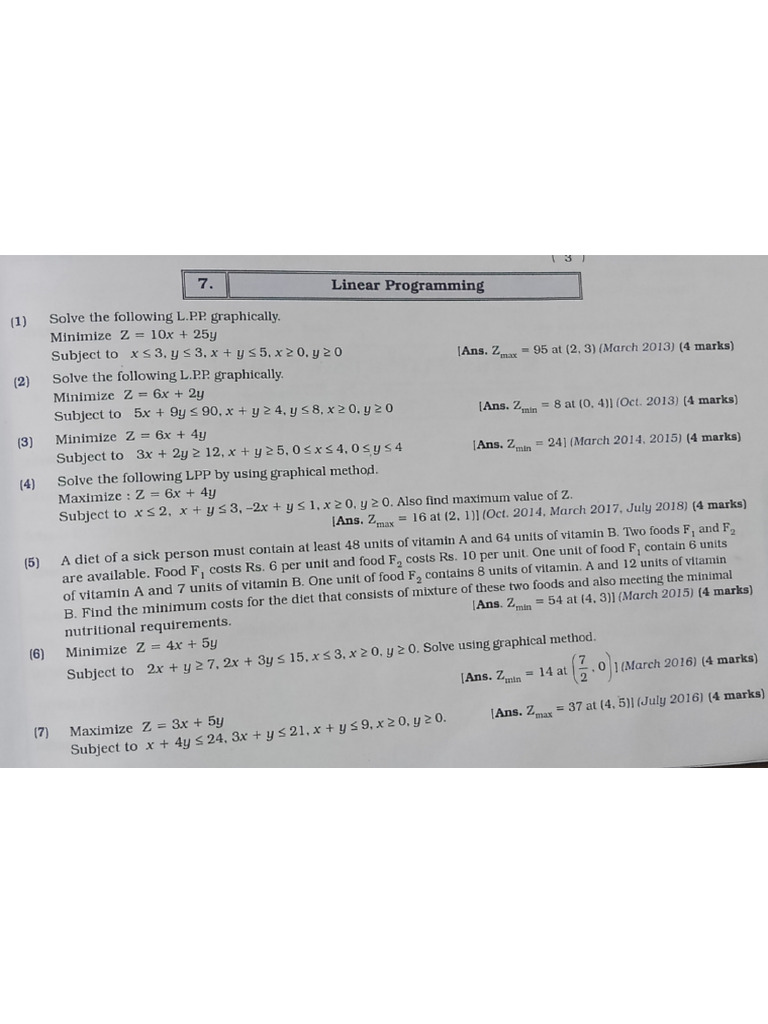 Linear Programming | PDF