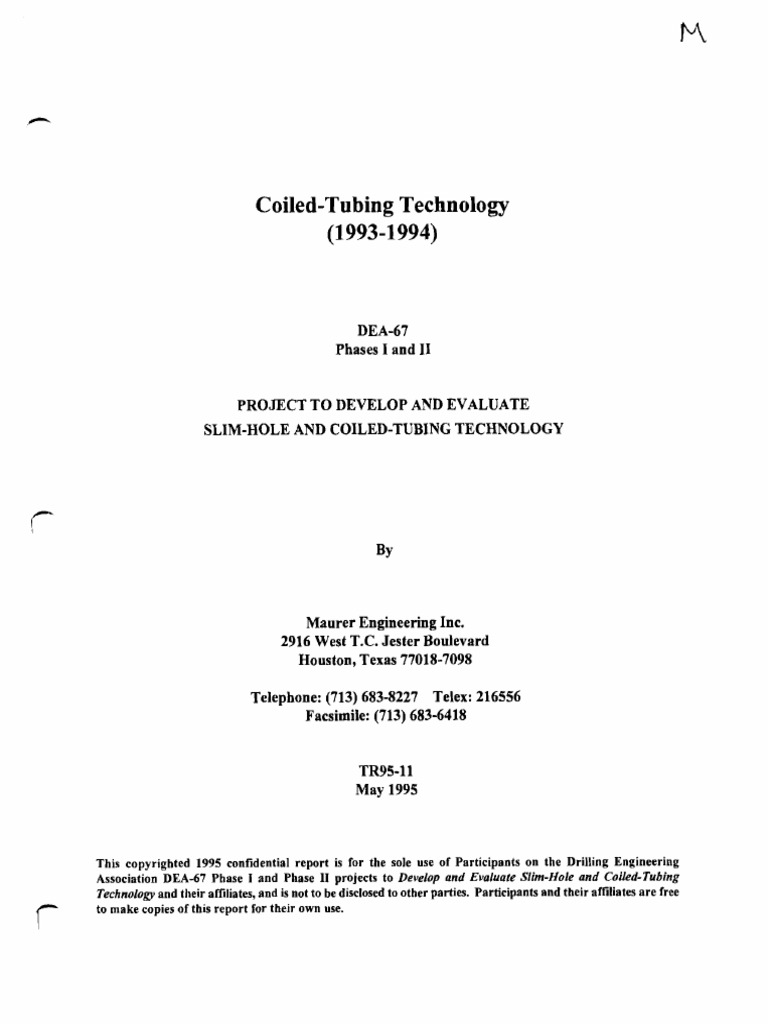 Coiled Tubing | PDF | Buckling | Gas Technologies