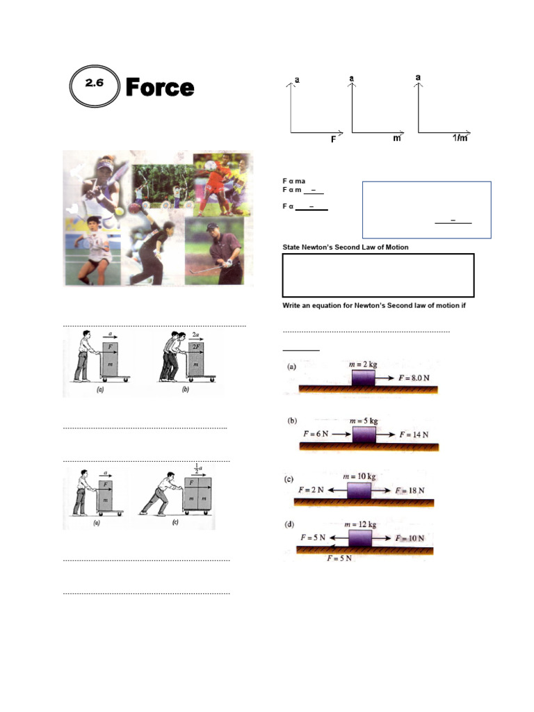 2.6 Force Module 2021 | PDF | Force | Acceleration