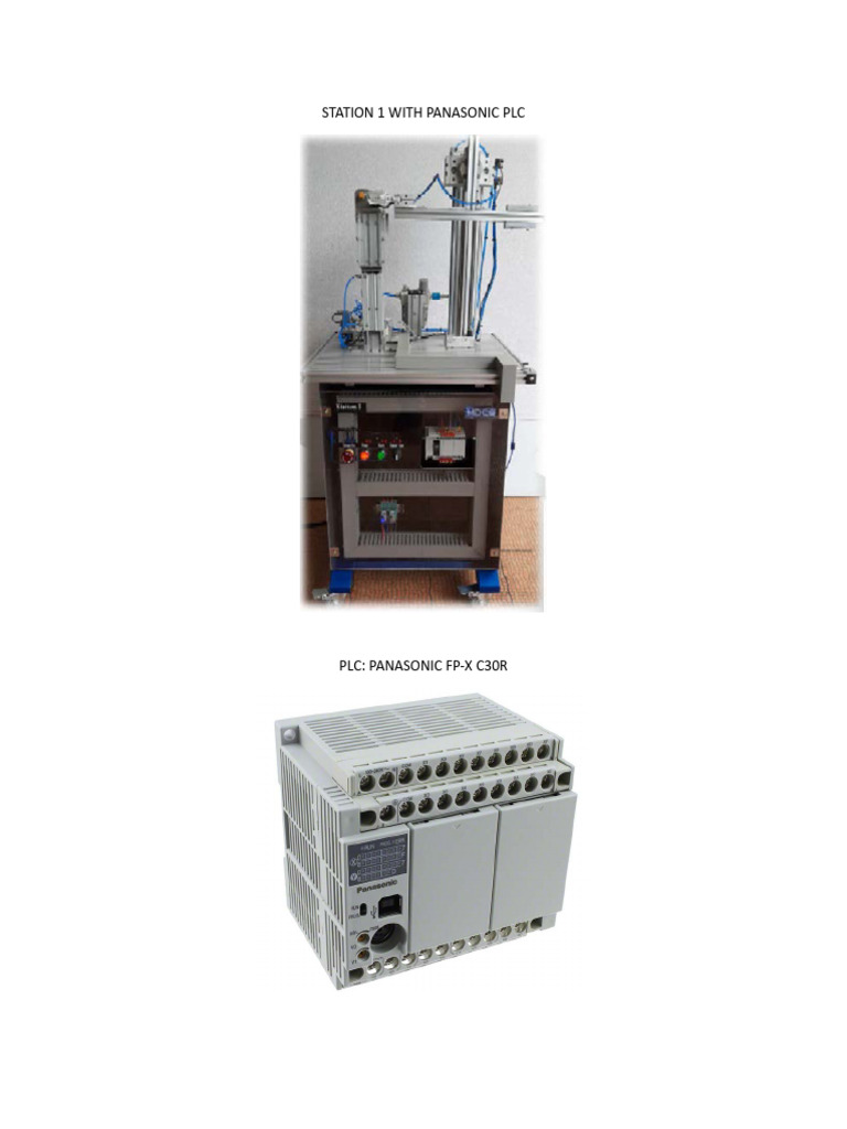 PLC Station 1 Lab Exercise1 | PDF | Electronic Design | Digital Electronics