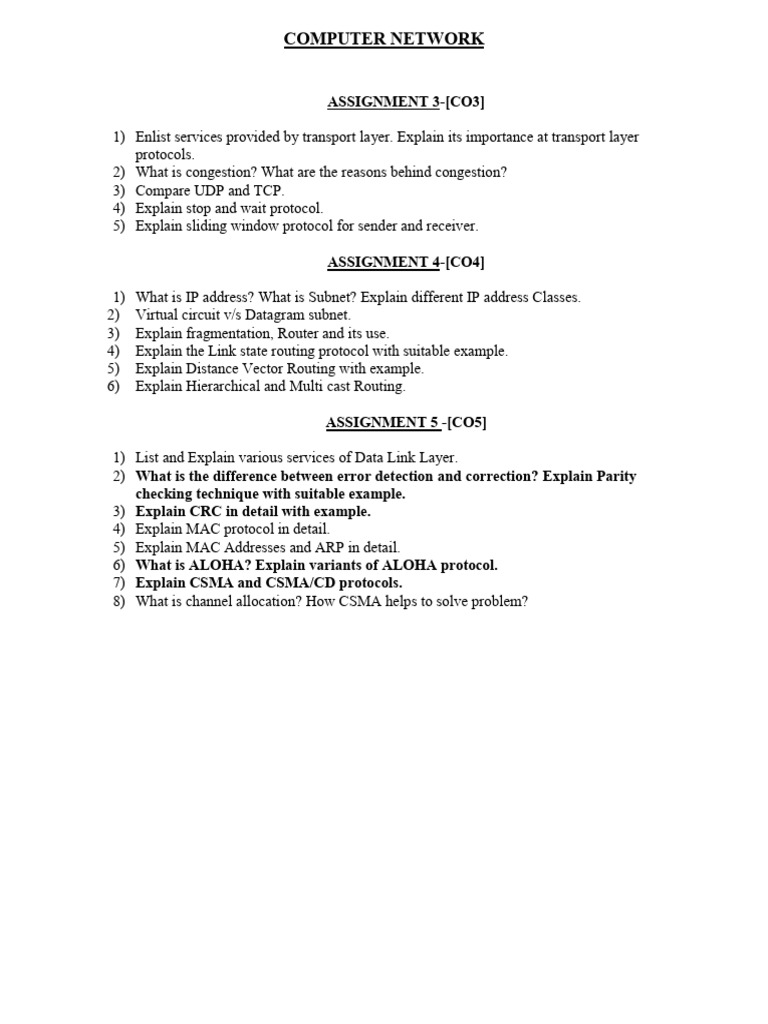 Question Bank - Unit 3,4,5 | PDF