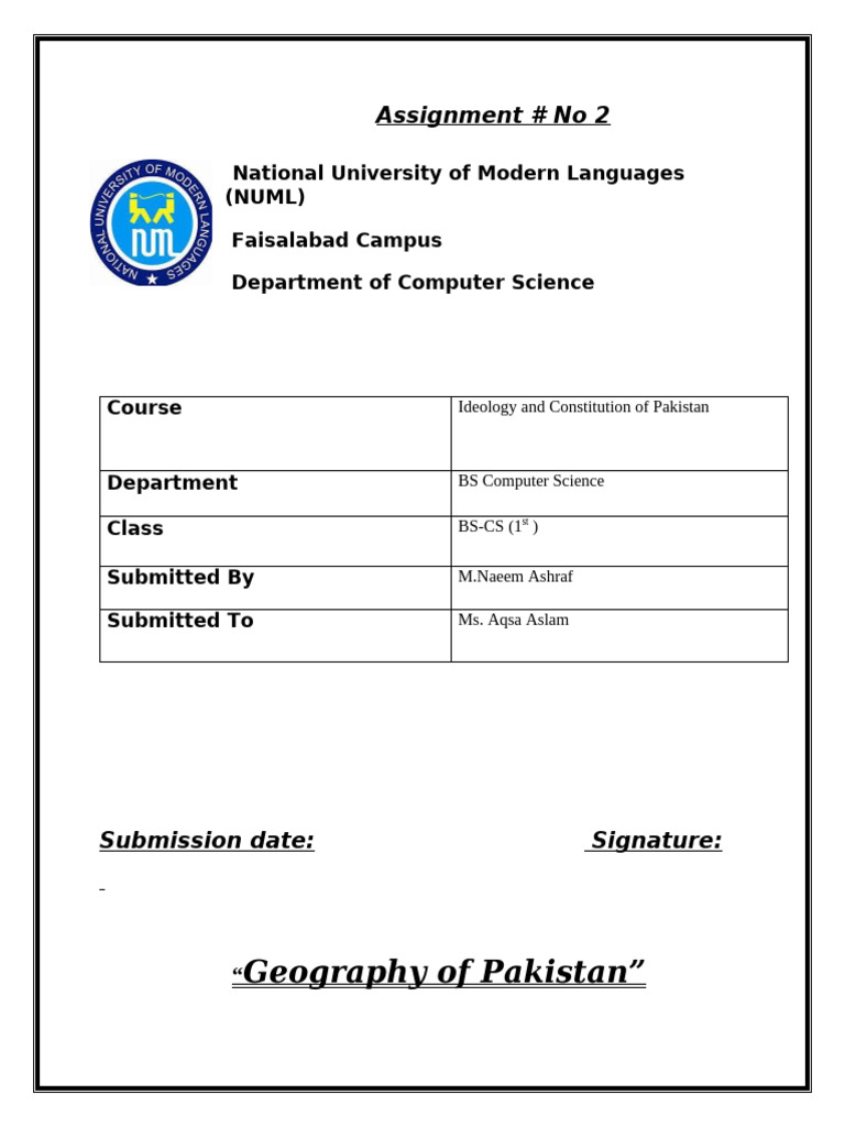 Geography and History of Pakistan | PDF | Pakistan | Indus River