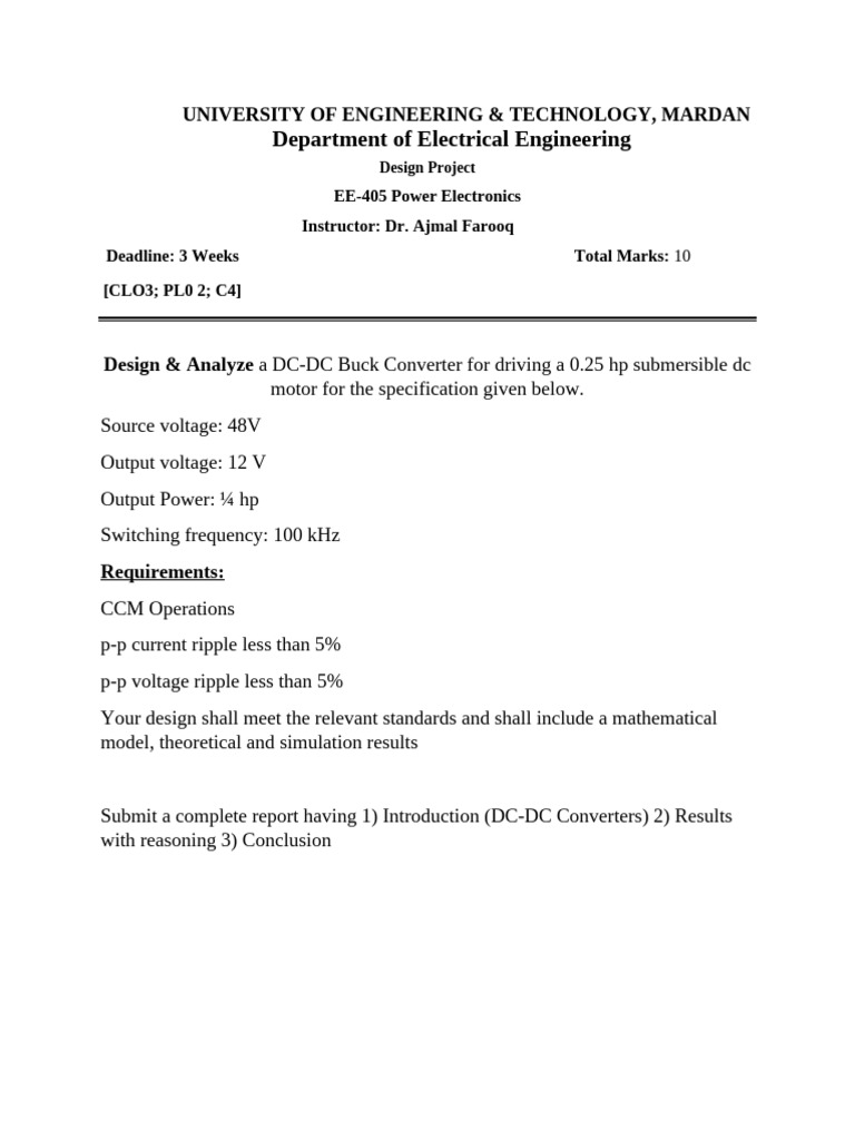 A-3 Design Project P.E | PDF