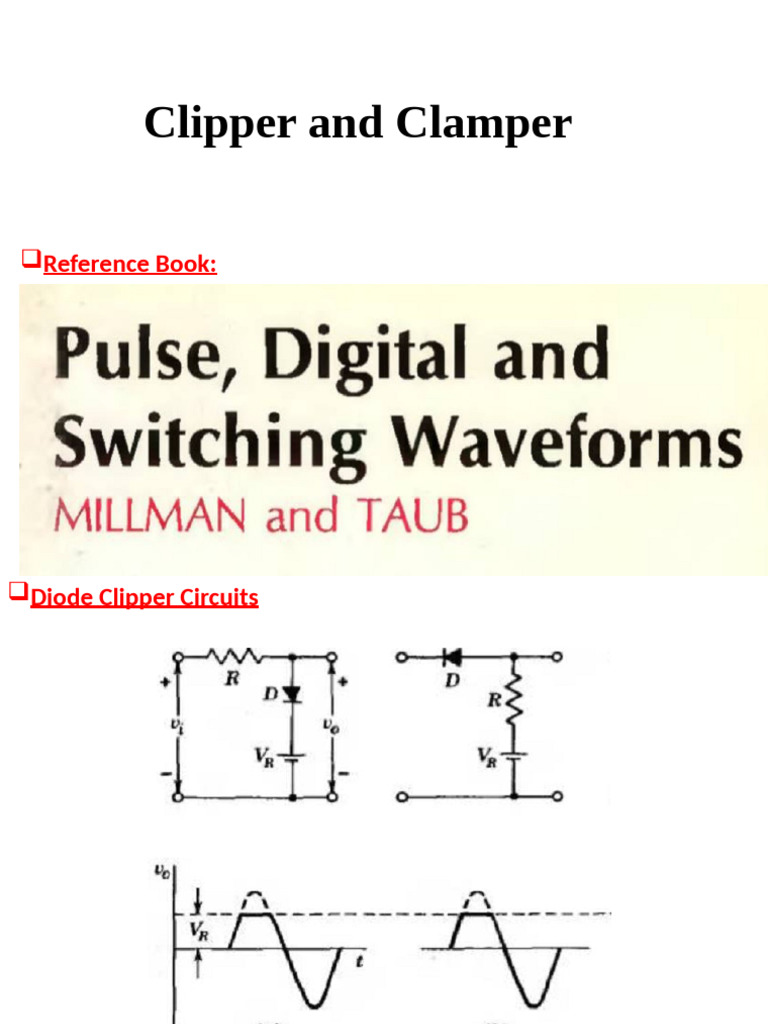 Lecture 8 9 Clipper and Clamper | PDF | Electronics | Electrical Components
