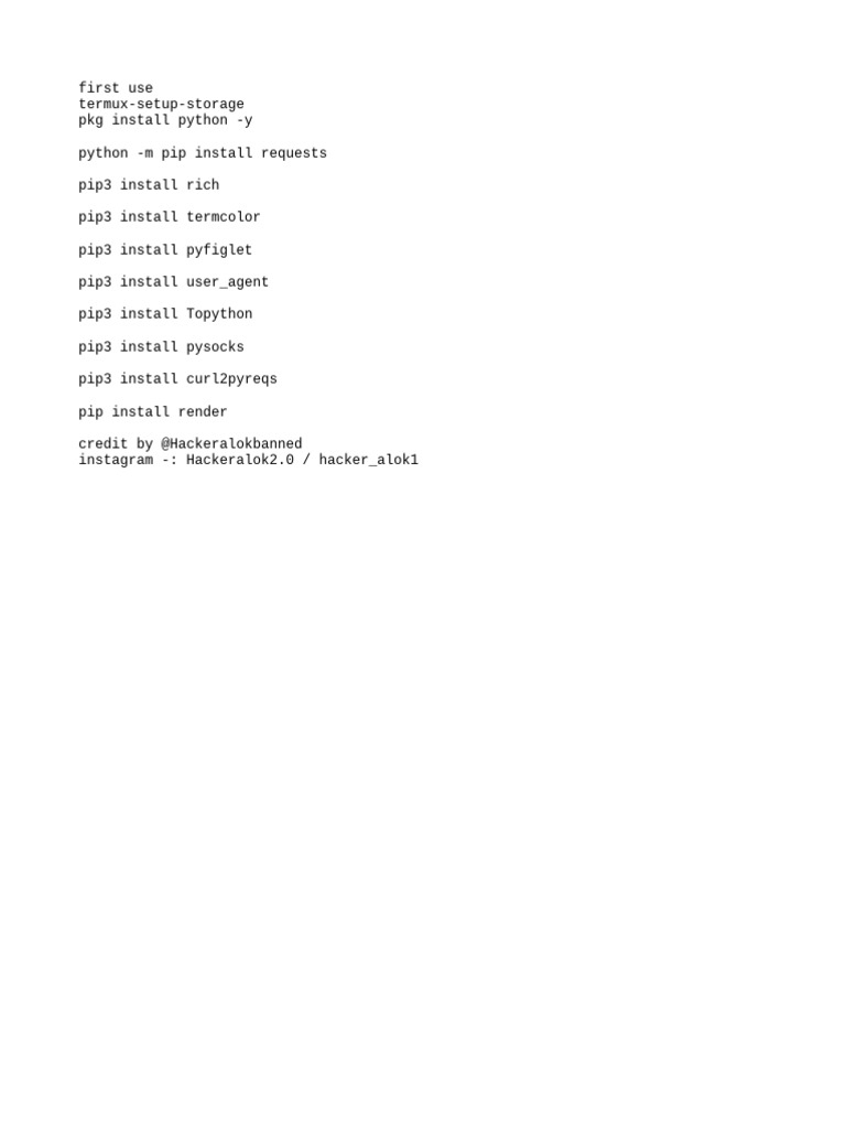 In Do Alok Commands | PDF