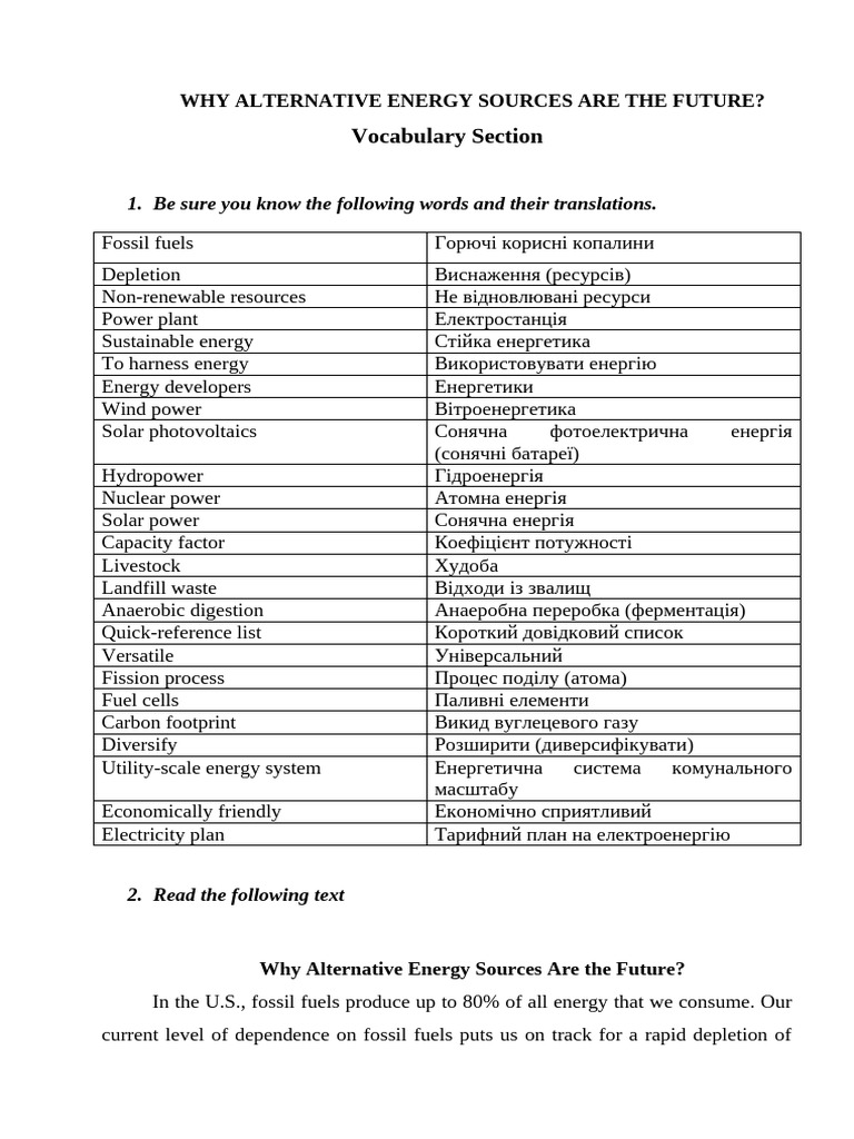 Alternative Energy Sources | PDF | Renewable Energy | Energy Development