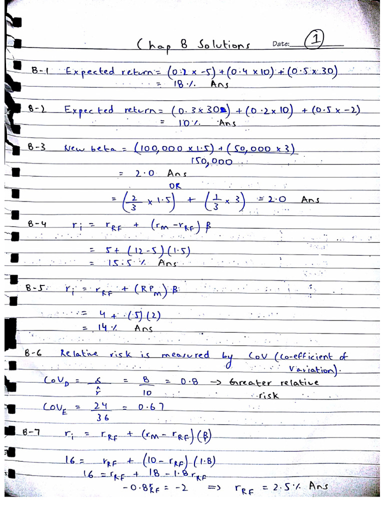 Chap 8 Solutions | PDF