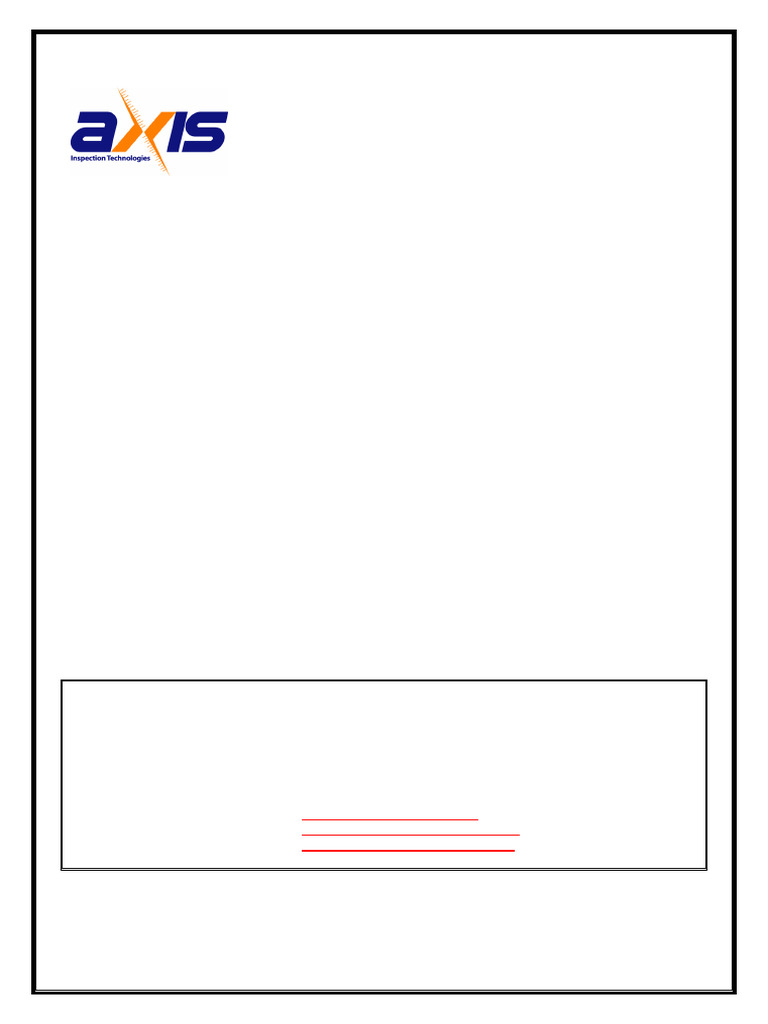 axis-profile.pdf1103412599 | PDF | Nondestructive Testing | Welding