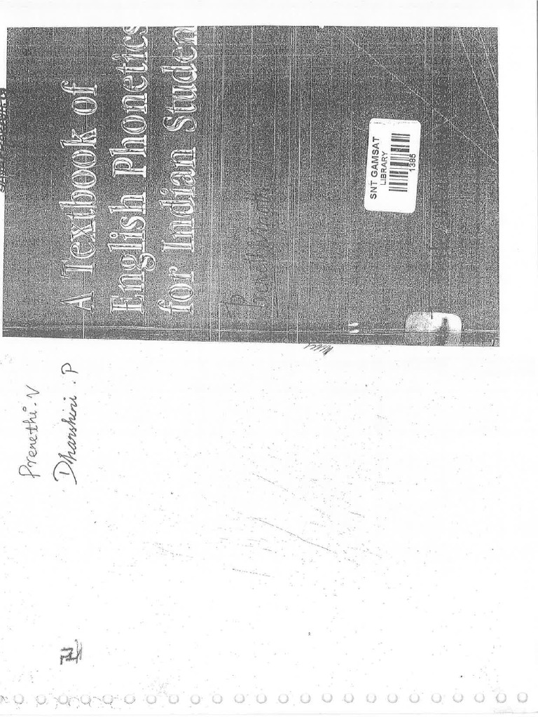 A Text Book of English Phonetics | PDF