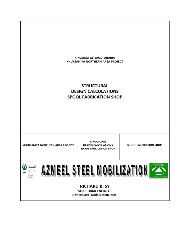 Saudi KAD Spool Fabshop BIND | PDF | Structural Steel | Structural Load