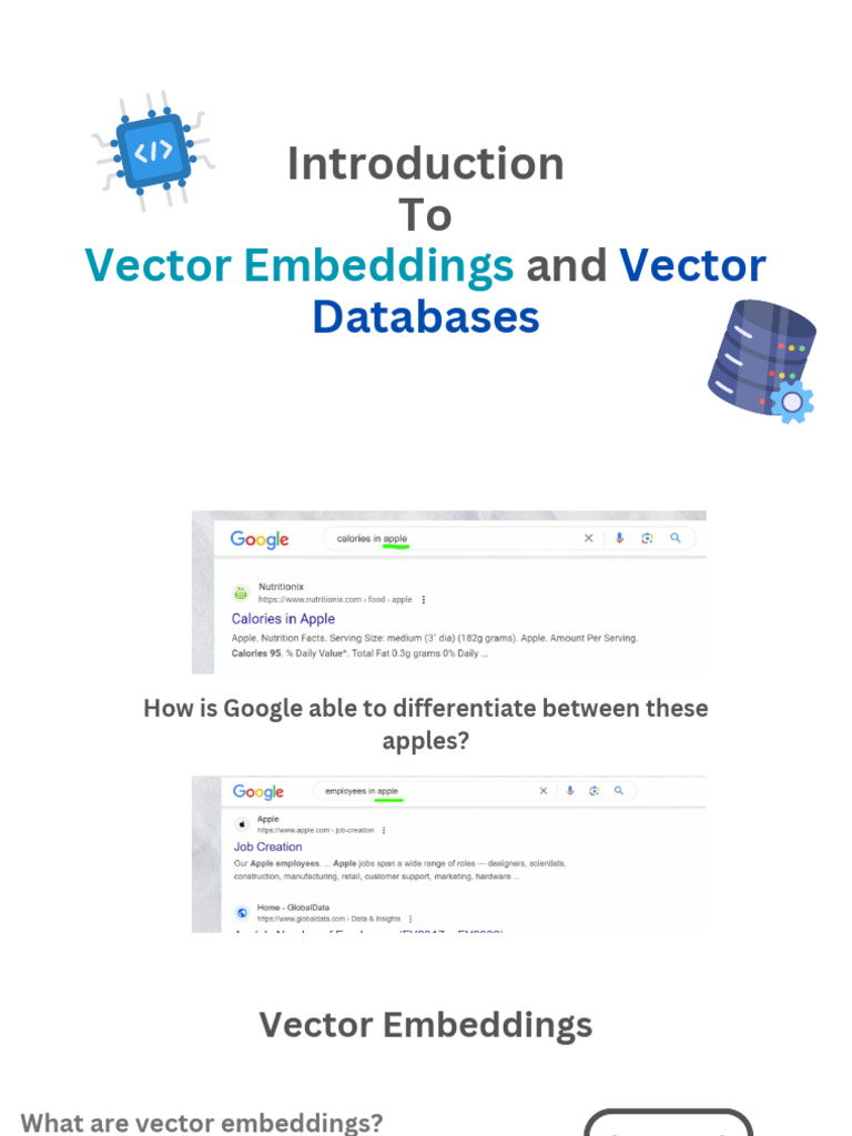 Introduction To Vector Embeddings and Vector Databases | PDF | Databases | Information Retrieval
