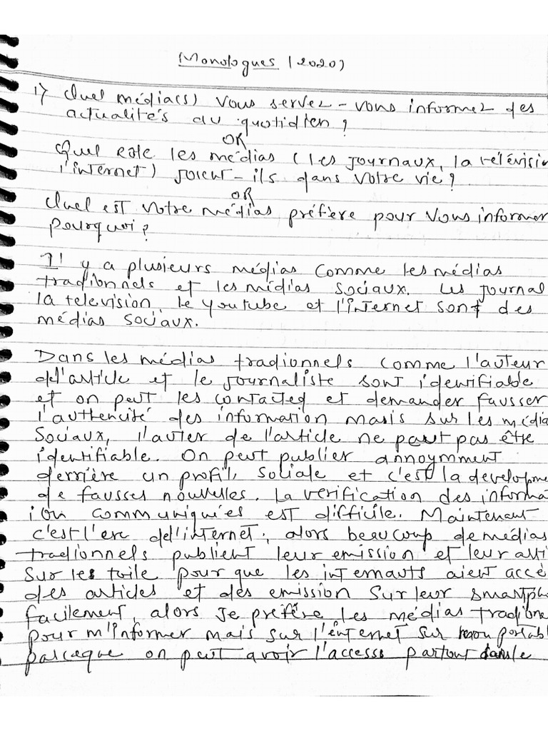 Monologue PDF | PDF