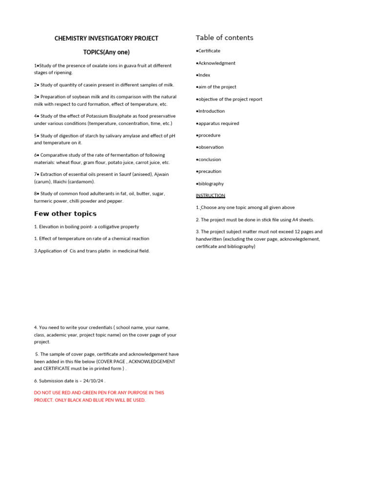 CHEMISTRY_PROJECT_ | PDF | Chemistry