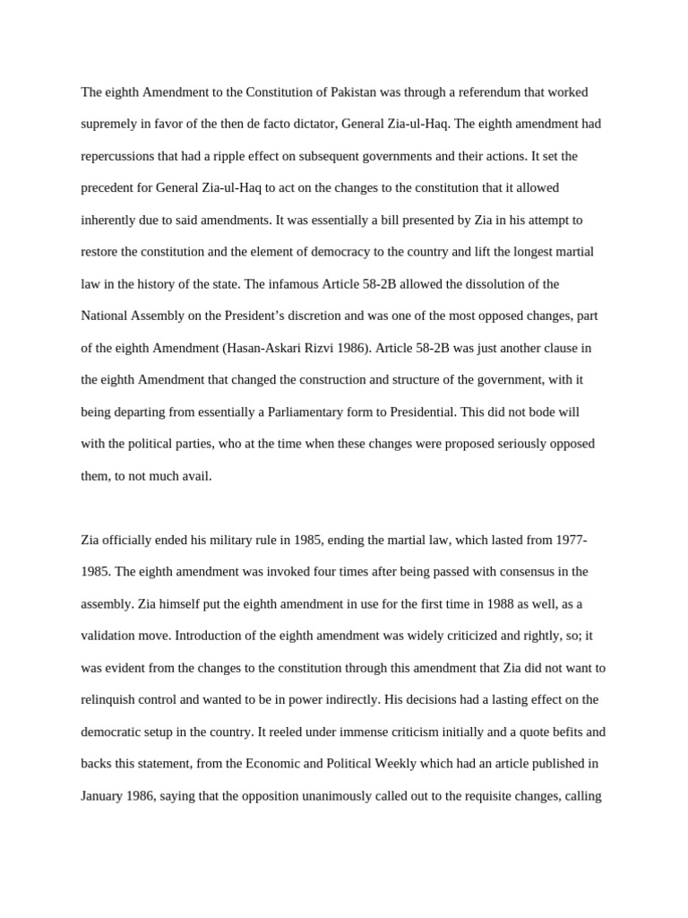 8th Amendment and Its After Effects | PDF | Government | Political Charters