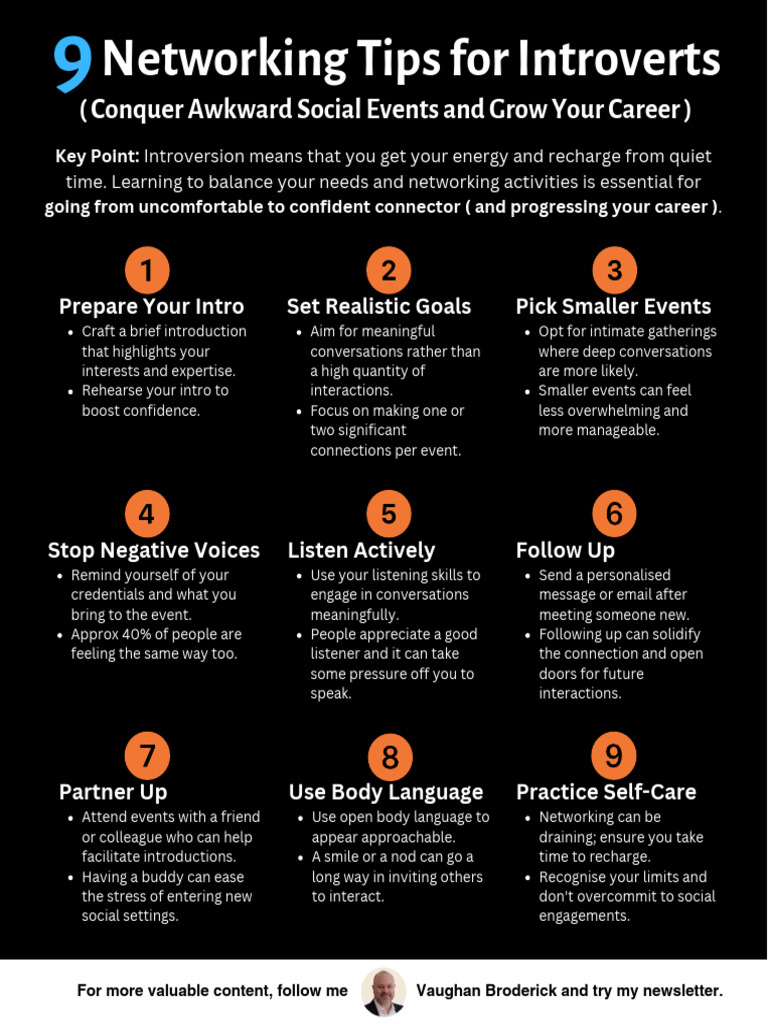9 Networking Tips For Introverts | PDF