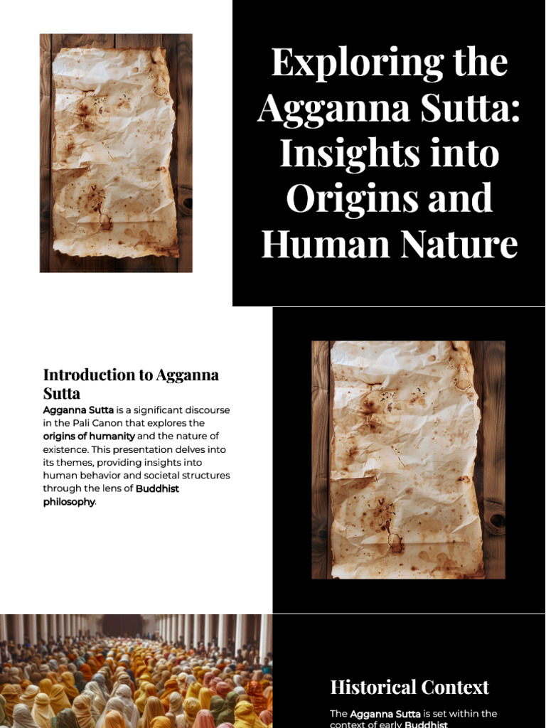 Wepik Exploring The Agganna Sutta Insights Into Origins and Human ...