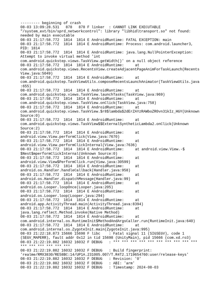 Standby Android Log 2024 0804 040609 | PDF | Programming Paradigms | Computer Science