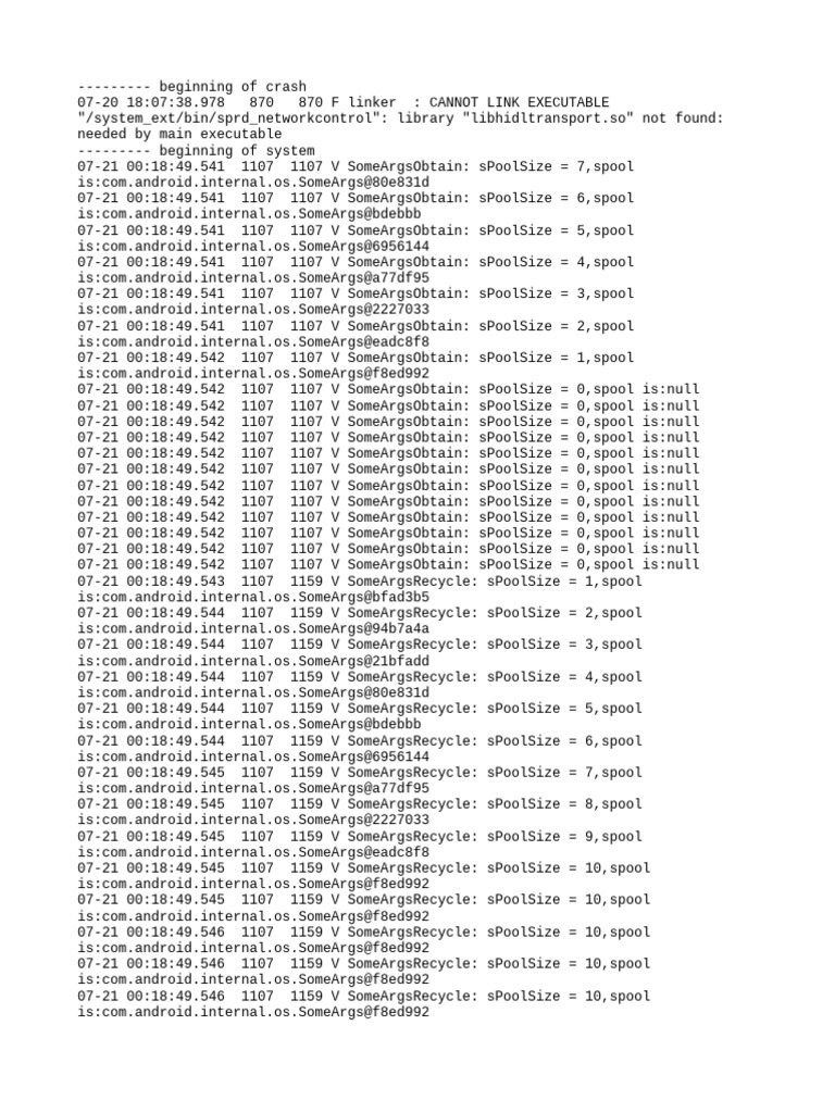 Standby Android Log 2024 0721 013115 | PDF | Mobile Computers | Computer Engineering